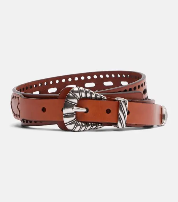 Etro Western Leather Belt - Brown