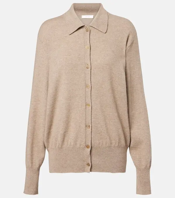 THE ROW Lillia Cashmere Cardigan - Beige