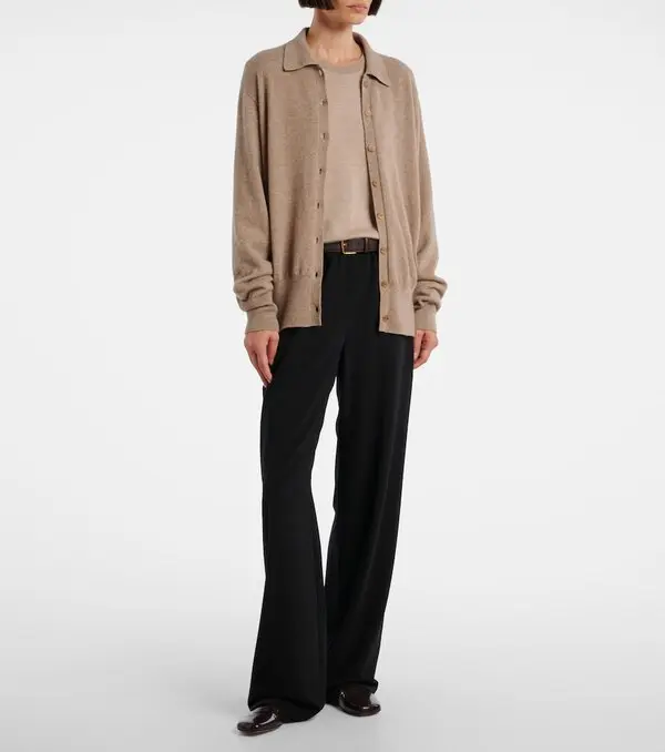 THE ROW Lillia Cashmere Cardigan - Beige