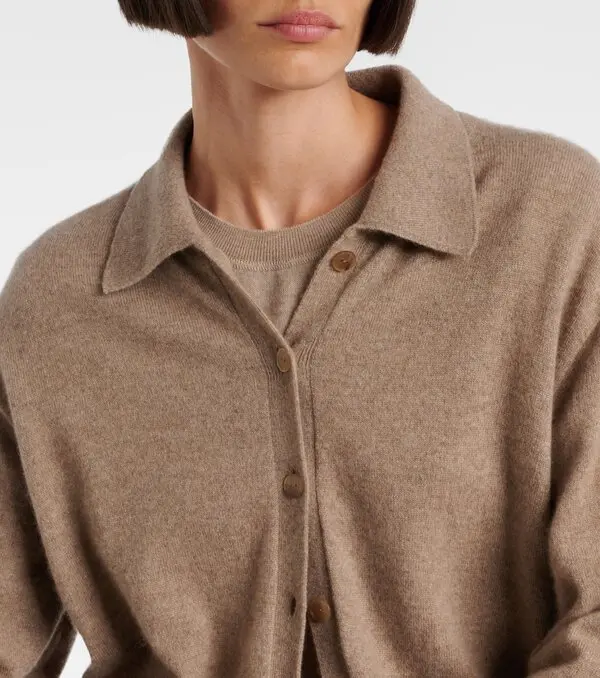 THE ROW Lillia Cashmere Cardigan - Beige