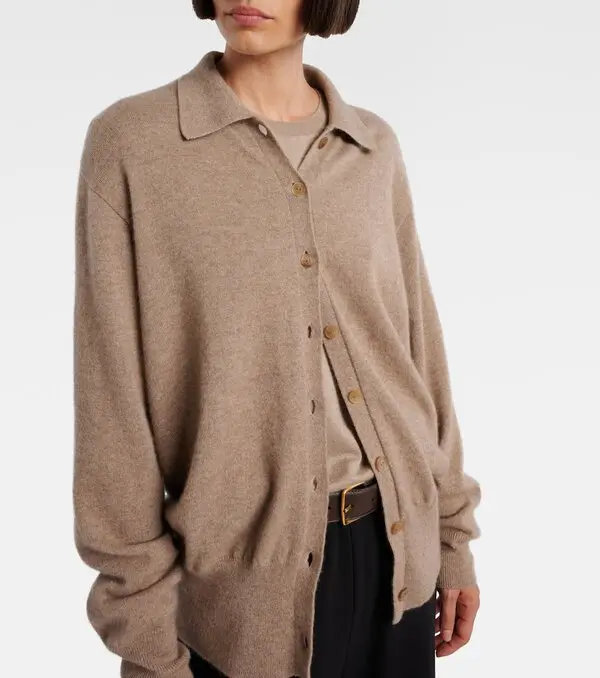 THE ROW Lillia Cashmere Cardigan - Beige