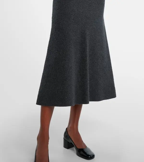 THE ROW Lian Cotton Midi Skirt