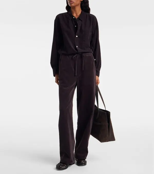 Citizens Of Humanity Aurora Cotton Corduroy Wide-leg Pants - Black