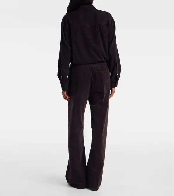 Citizens Of Humanity Aurora Cotton Corduroy Wide-leg Pants - Black