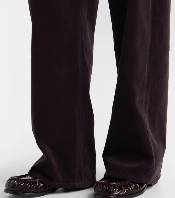 Citizens Of Humanity Aurora Cotton Corduroy Wide-leg Pants - Black