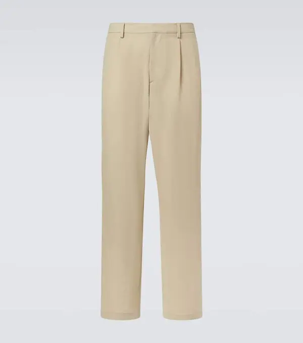 Auralee Cotton And Wool Viyella Suit Pants