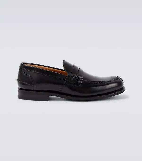 Church's Pembrey Leather Penny Loafers - Black