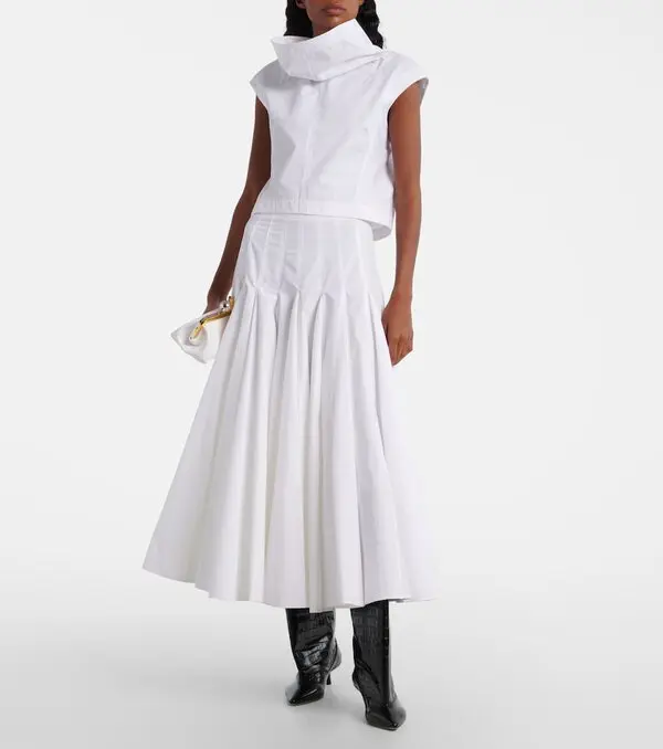 Jacquemus Tourni Croc-effect Leather Knee-high Boots