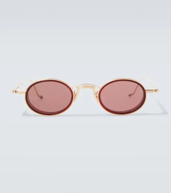 JACQUES MARIE MAGE Varda Oval Sunglasses - Gold