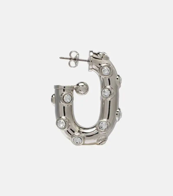 Rabanne Crystal-embellished Hoop Earrings