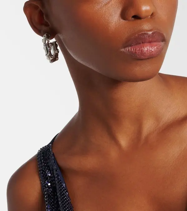 Rabanne Crystal-embellished Hoop Earrings