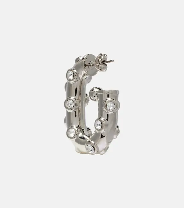 Rabanne Crystal-embellished Hoop Earrings