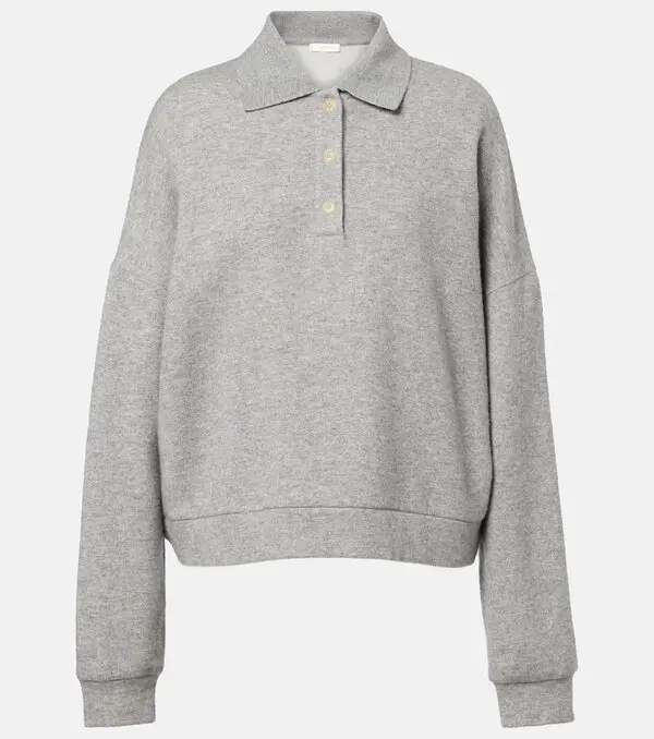 THE ROW Corzas Cashmere And Cotton Polo Sweater
