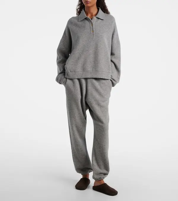 THE ROW Corzas Cashmere And Cotton Polo Sweater