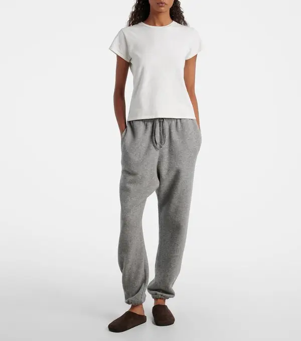 THE ROW Teo Cashmere And Cotton Sweatpants