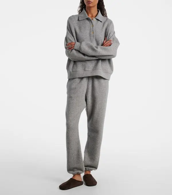 THE ROW Teo Cashmere And Cotton Sweatpants