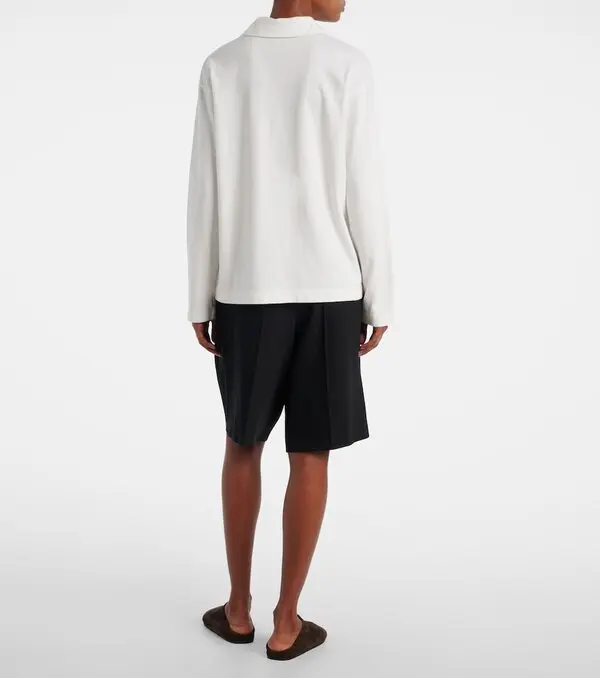 THE ROW Roddie Cotton Polo Shirt - White