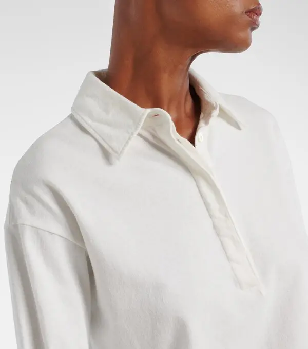 THE ROW Roddie Cotton Polo Shirt - White