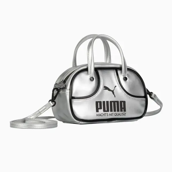 PUMA 1976 Archive Metallic Micro Grip Bag - Gray
