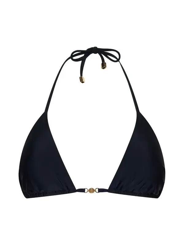 L'Agence Kristin Triangle Bikini Top - Black