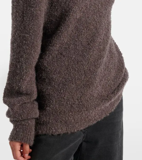 THE ROW Leorina Cashmere, Alpaca, And Silk Sweater