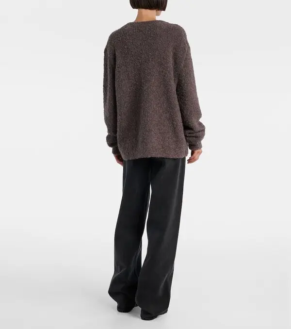 THE ROW Leorina Cashmere, Alpaca, And Silk Sweater