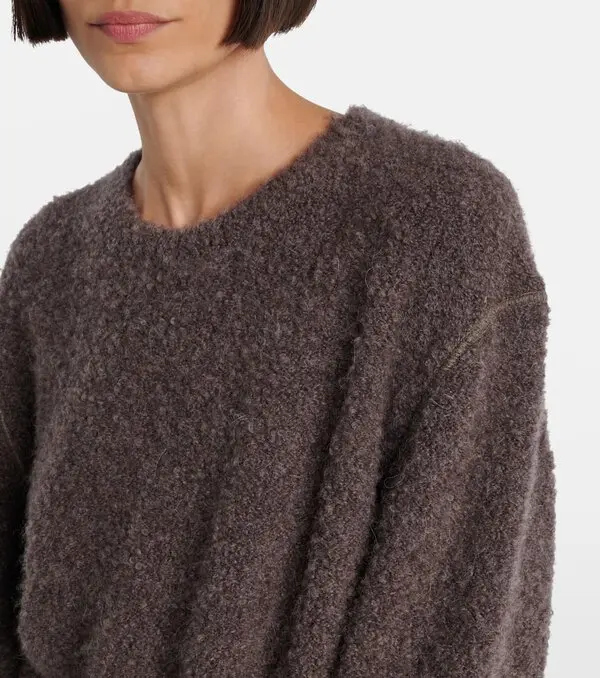 THE ROW Leorina Cashmere, Alpaca, And Silk Sweater