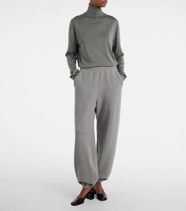 THE ROW Liwen Silk Turtleneck Top