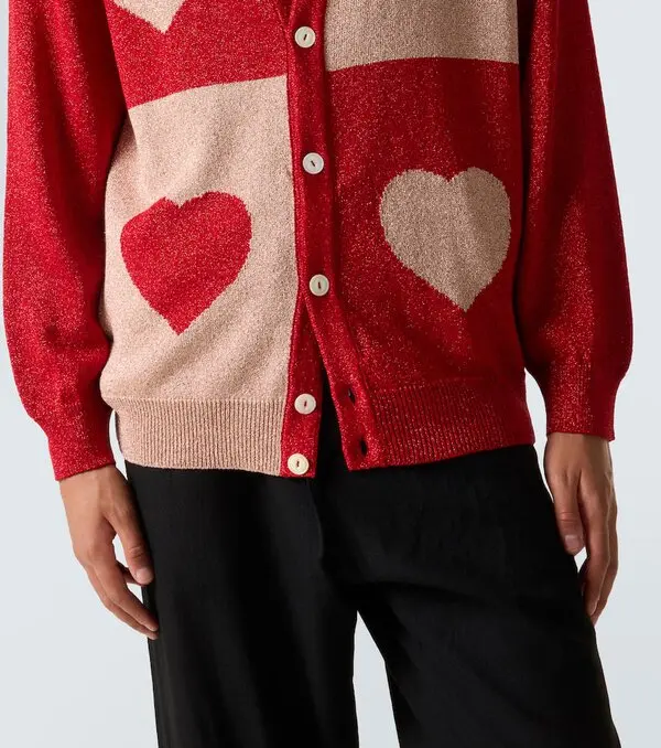 BODE Lame Jacquard Cardigan