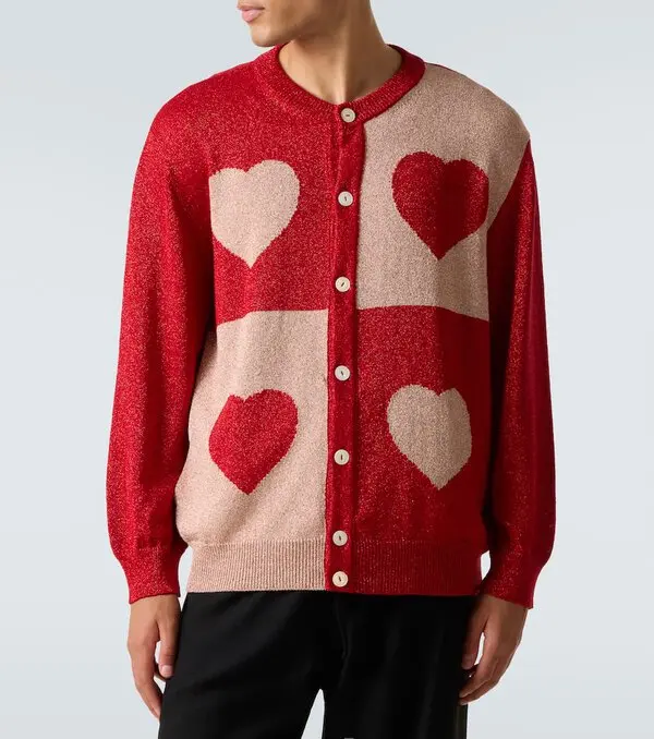 BODE Lame Jacquard Cardigan