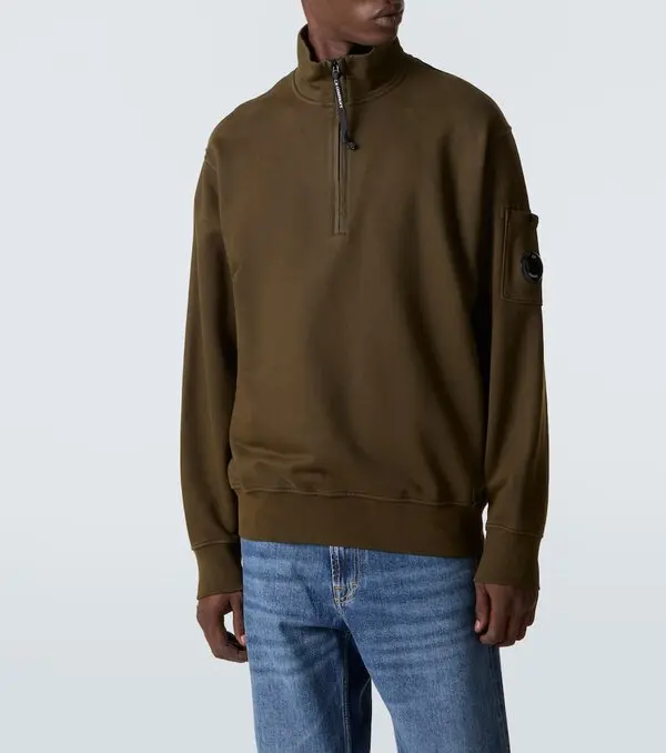 C.P. COMPANY Lens Cotton Half-zip Sweatshirt