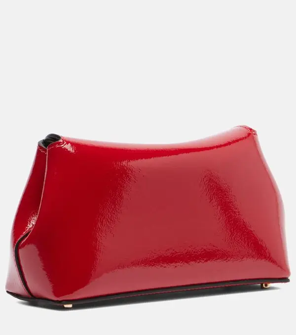 TOTEME T-lock Mini Patent Leather Clutch