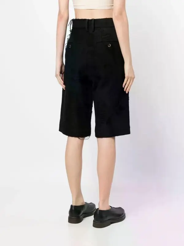 UMA WANG Distressed Knee-length Shorts