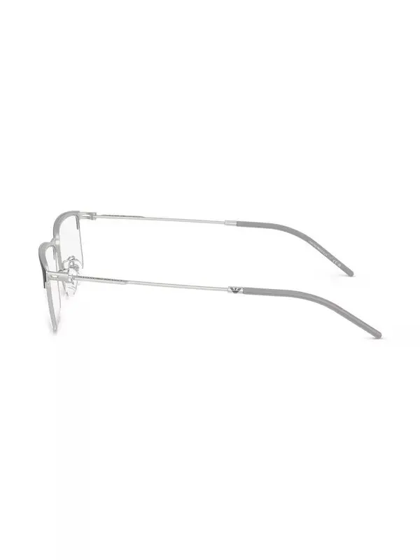 Emporio Armani Rectangle Frame Glasses - Black