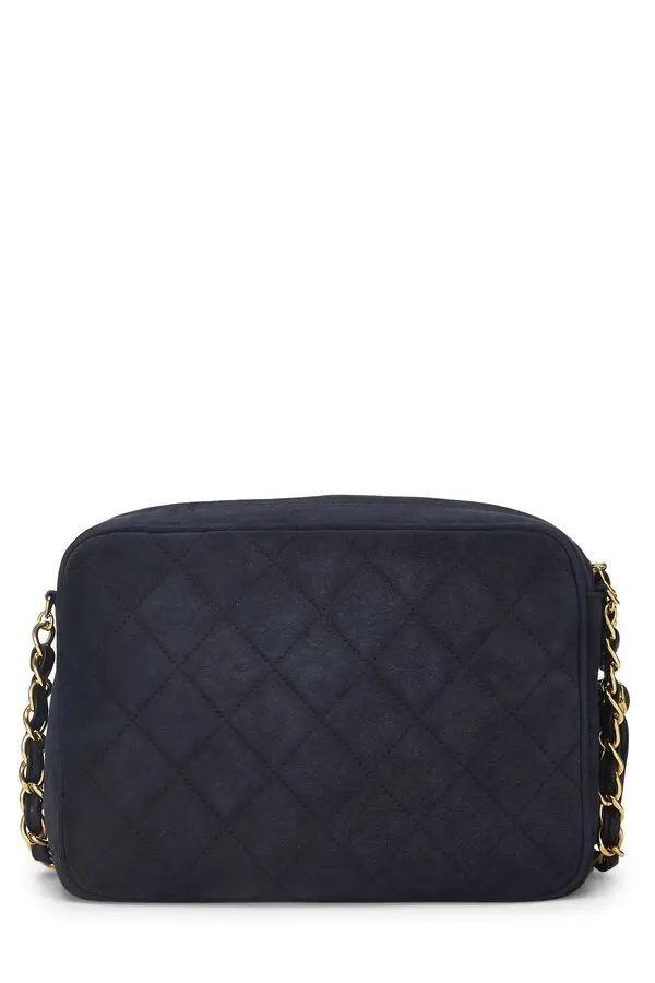 Chanel Quilted Suede Camera Bag