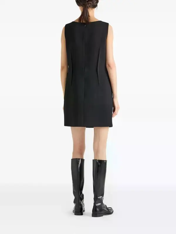 Prada Bow-detail Pleated Mini Dress