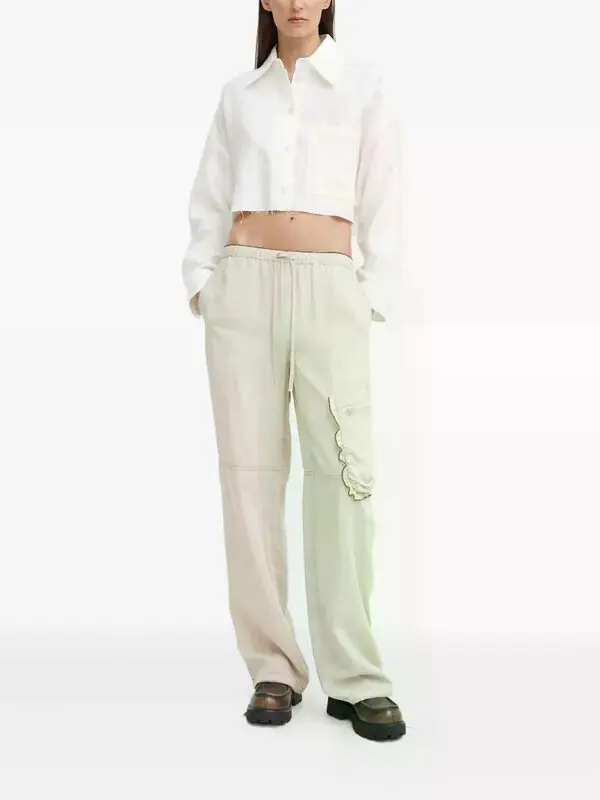 DRYKORN Linen Cropped Shirt