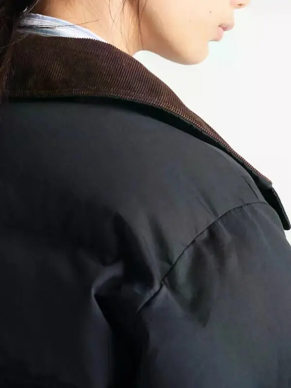 Prada Cropped Compact Poplin Down Jacket