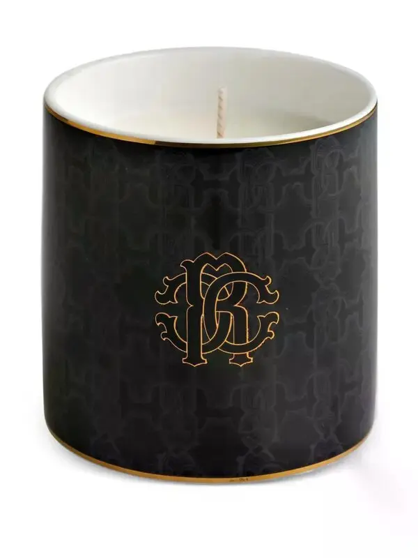 Roberto Cavalli Monogram Porcelain Candle