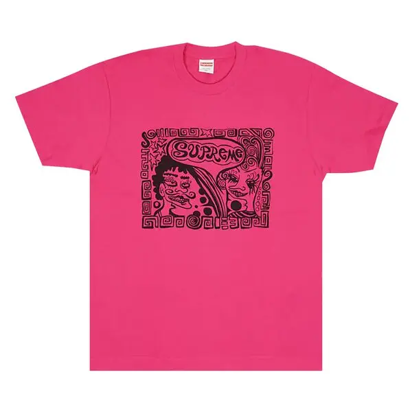 Supreme Faces Tee - Pink