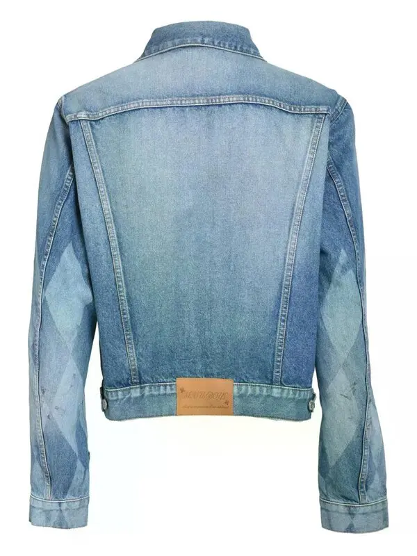 MASU Diamond-pattern Denim Jacket