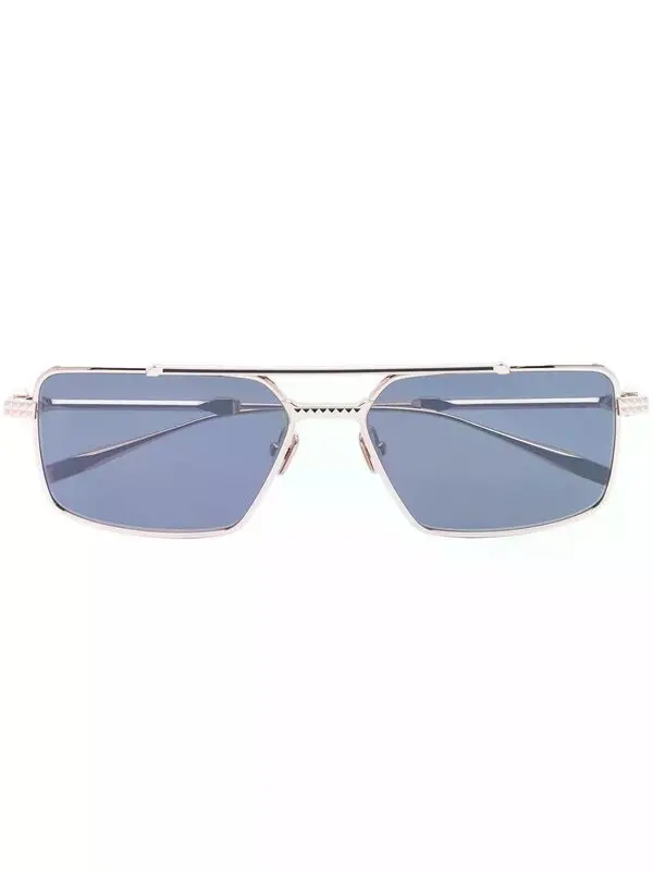 Valentino Garavani Rockstud Pilot-frame Sunglasses - Gold