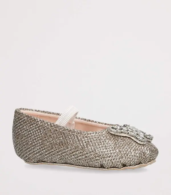 ARUNA SETH Metallic-thread Odette Ballet Flats