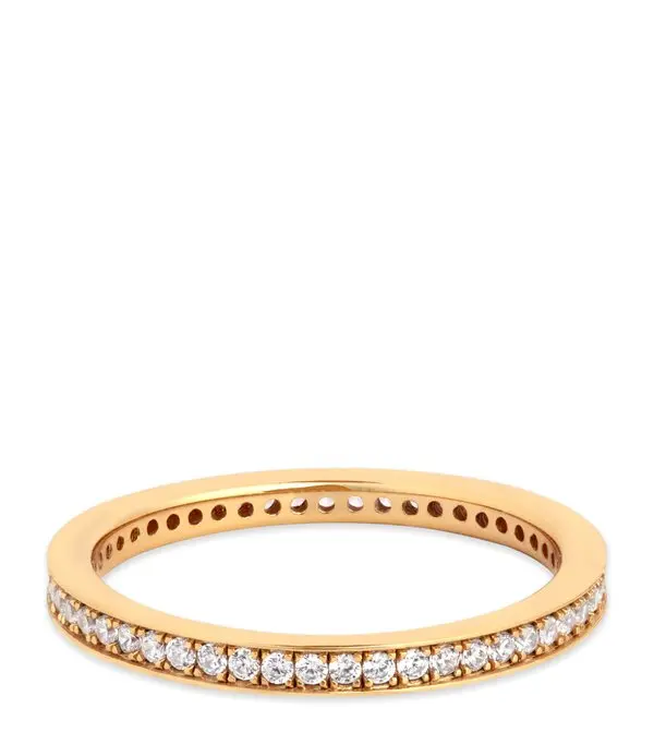 ASTRID & MIYU Plated Crystal Ring - Gold