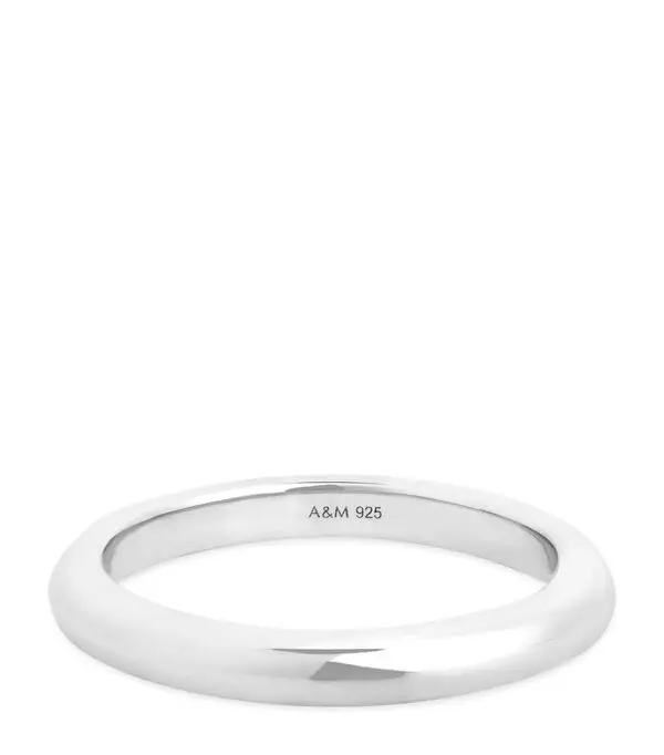 ASTRID & MIYU Rhodium-plated Stacking Band Ring - Silver