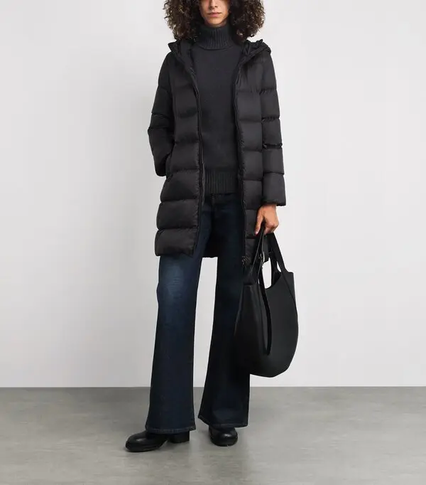 Max Mara Down Quilted Longline Jacket