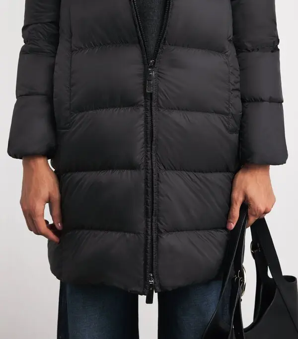 Max Mara Down Quilted Longline Jacket