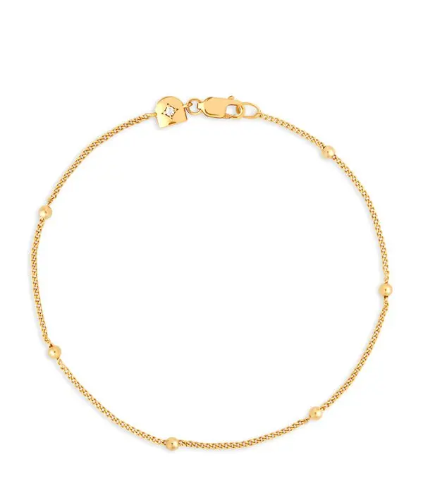 ASTRID & MIYU Essential Beaded Chain Bracelet - Gold
