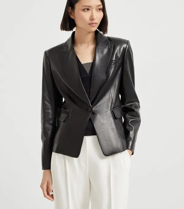 Brunello Cucinelli Nappa Leather Blazer