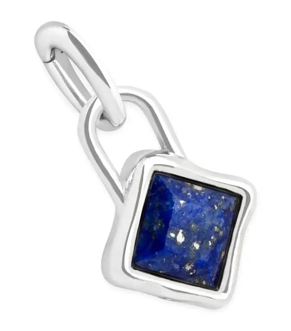 ASTRID & MIYU Rhodium-plated September Birthstone Charm - Silver